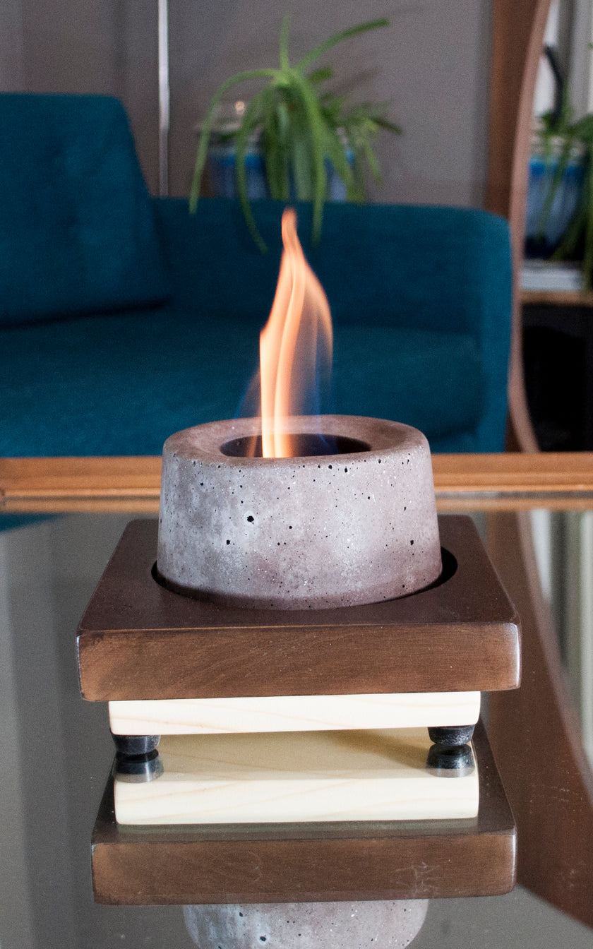 The Koldron- Concrete Personal Bonfire, Table Top Fire Pit. – Swoon Living